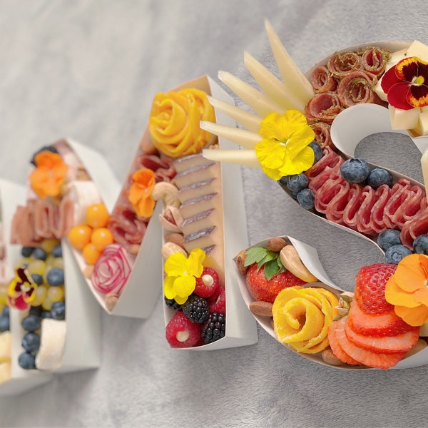 Fillable Letter and Number Boxes (assembled) - Etsy