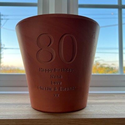Personalised Birthday Flower Pot - Etsy UK