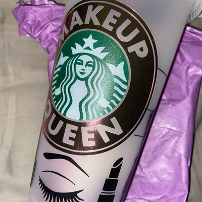 Makeup Starbucks Cup - Etsy