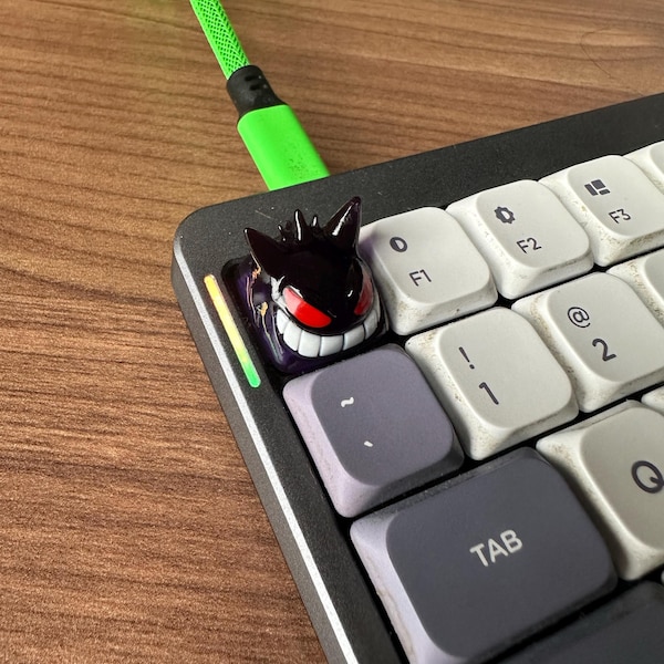 Gengar Resin Keycap,pokemon Keycap,custom Pokemon Keycaps Artisan,anime ...