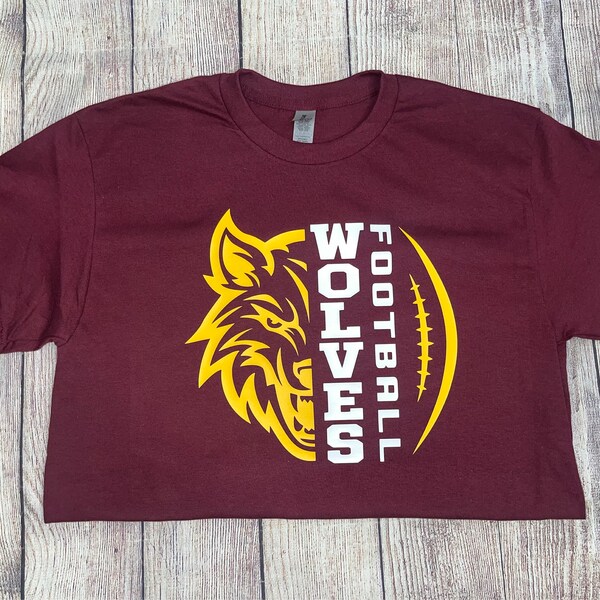 High School Wolves Football Svg, Wolf Pride Svg, Wolf Svg, Wolves Svg ...