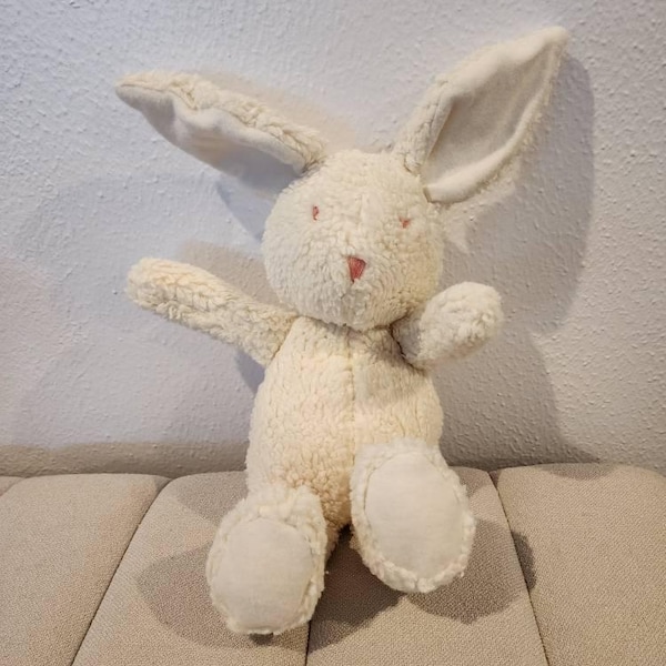 Handmade Organic Cotton Fleece Bunny Rabbit - Baby Gift for a Boy or ...