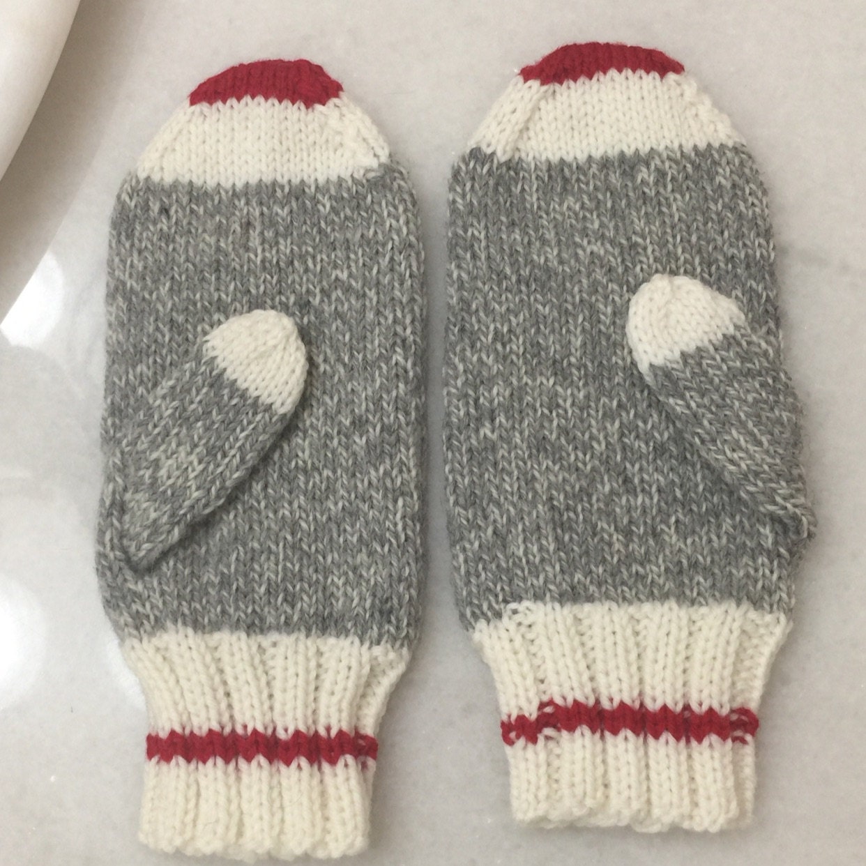 Sock Monkey Mittens | Etsy