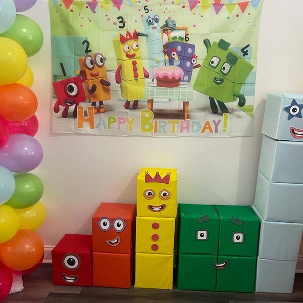 Die Cut Numberblocks Characters 1-10 | Numberblocks Birthday Party ...