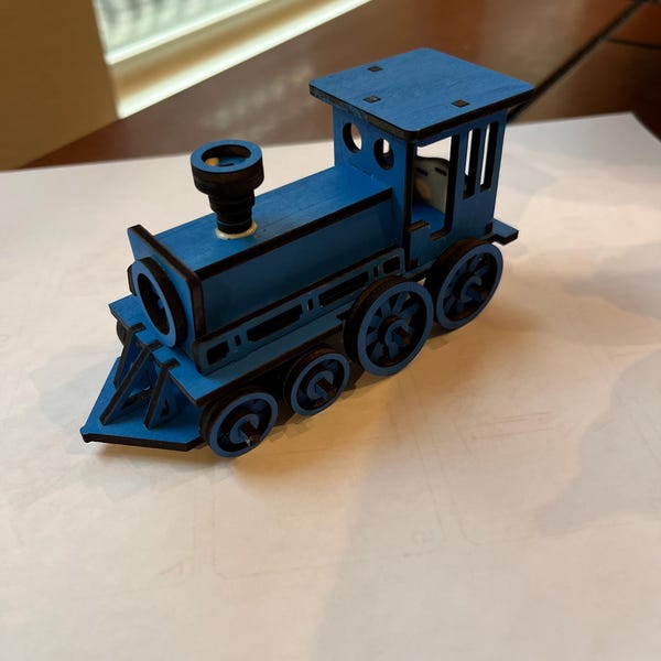 Laser Cut Train Model SVG DXF CNC Files – Wood Toy Plan (digital ...