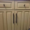 Matt Black Grooved Cupboard Handle Ribbed Texture Slim Cabinet Door ...