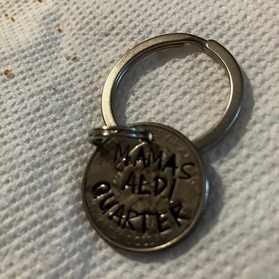 Aldi Quarter, Shopping Cart Quarter, Coin Keychain, Hand Stamped Key ...