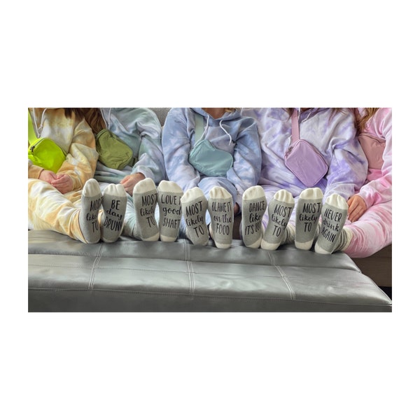 Most Likely to Socks-girls Weekend-bachelorette Party-girls Getaway ...