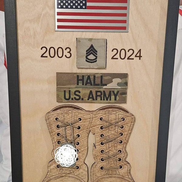 Airborne 3D Graduation/ Promotion/ Army Gift, Name Tapes Not Included ...
