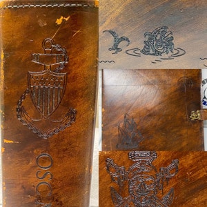 USCG Chief Charge Book With Large Anchor CCTI Petty Officer | Etsy