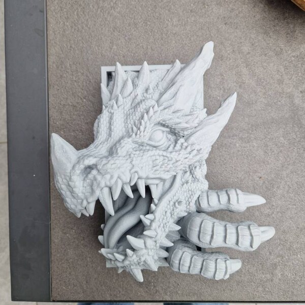Dragon Book Nook, 3d Printed Fantasy Book Shelf Décor and Bookends - Etsy