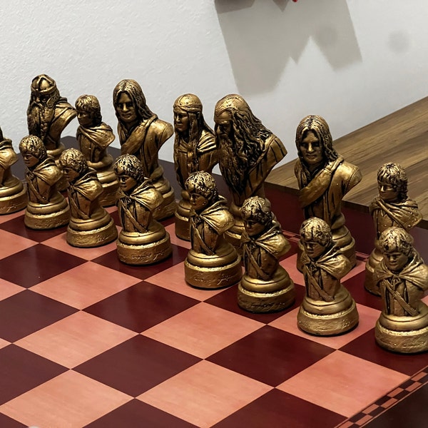 Lord of the Rings Chess Set - LOTR Chess Set Handmade Made to Order ...