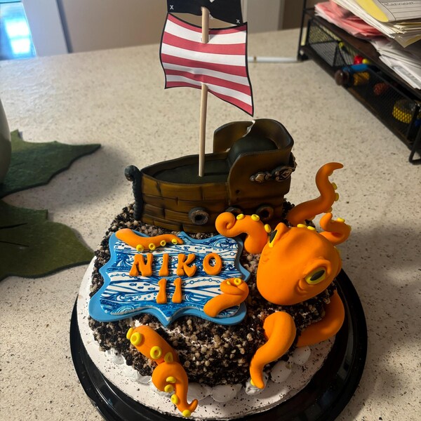 Fondant Puffer Fish Cake Topper - Etsy