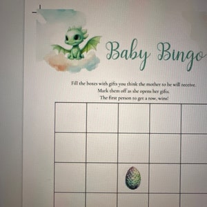 Dragon Baby Shower Invitation Bundle, A Little Dragon is on the Way ...