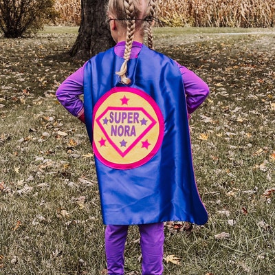 Kids FULL NAME Custom Shield Cape / Personalized Superhero Cape / Add ...