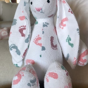 Plush Bunny From YOUR Baby's Hospital Receiving Blanket - Etsy