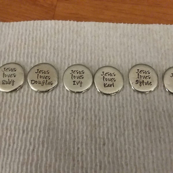 Personalized Pocket Coin , Love Token, Pocket Pebble, Your Personalized ...
