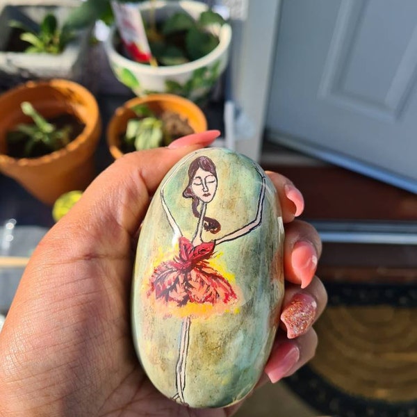 Hand-painted Natural Stone. Painted Pebble, Pebble Art. - Etsy UK