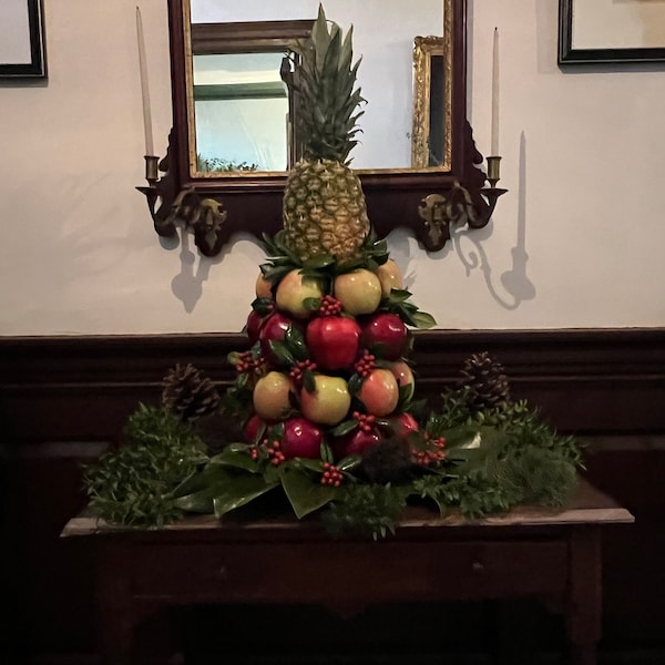 Classic Colonial Williamsburg Type Apple Cone, Table Centerpiece, Faux ...