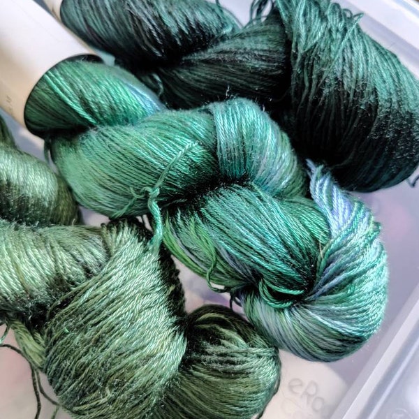 Lichen - Hand Dyed Cotton Yarn - Dyed to Order, 100g Skeins - Available ...