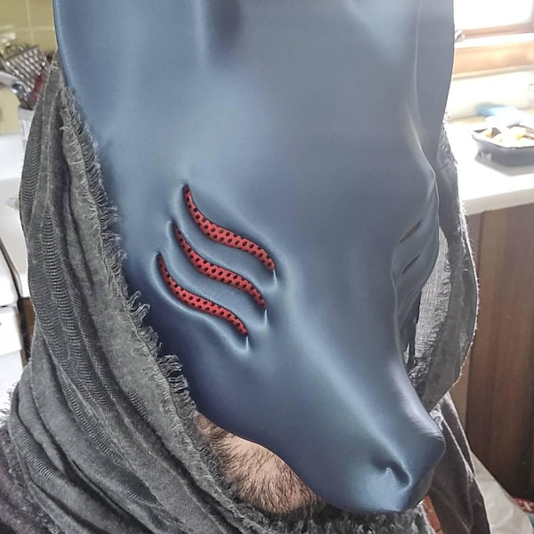 6 Eyed Kitsune Mask | Kitsune Cosplay Mask | Mythical Fox Mask With ...