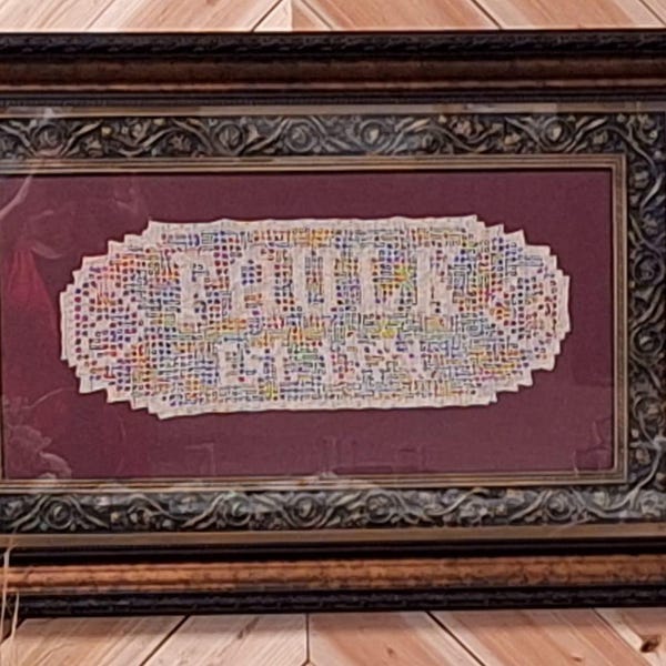 Filet Crochet Family Heirloom Name Doily - Pattern - Etsy