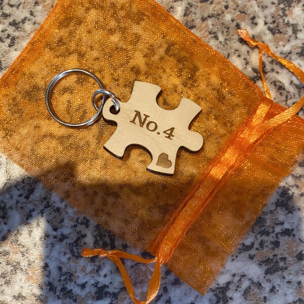 Small Puzzle Keyring; Jigsaw Keyrings; Kids Party Favours; Party Favors ...