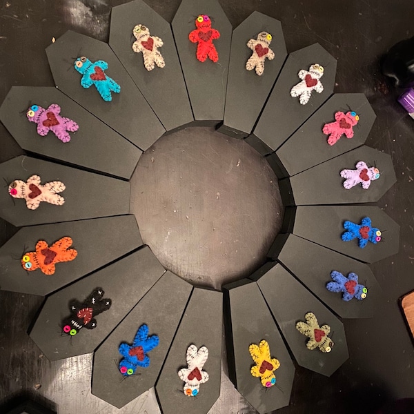 Mini Voodoo Dolls-tiny Voo Doo Dolls-halloween Decor-primitive-zombie ...