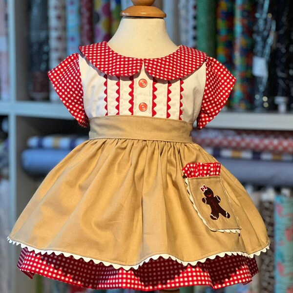 Gingerbread Girl Embroidery Design. Mini Gingerbread Girl. Christmas ...