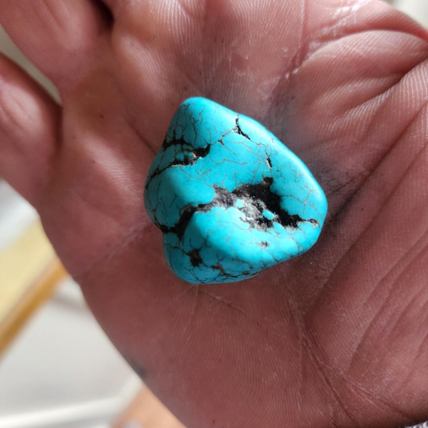 High Quality 50 Ct Arizona Blue Turquoise Rough-natural Raw Gemstone ...