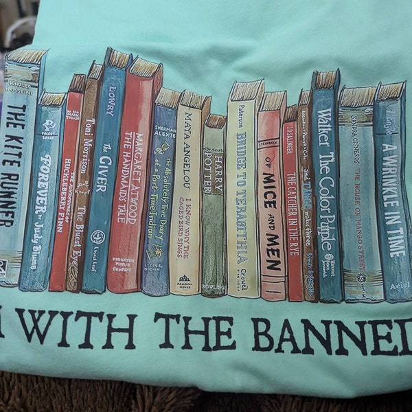 I'm With the Banned, Banned Books Shirt, Banned Books Sweatshirt ...