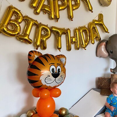Giant Tiger Balloon Sculpture DIY 4.1ft/1.4m Tiger Balloon Set DIY Kit ...