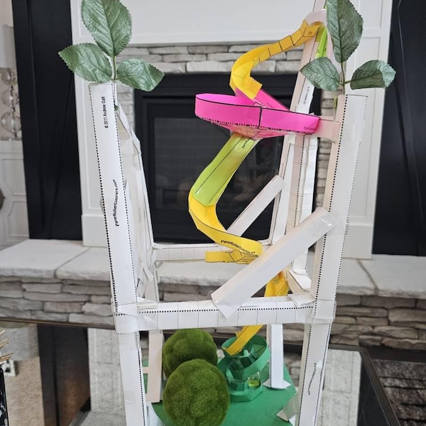 Paper Roller Coaster Templates - Etsy