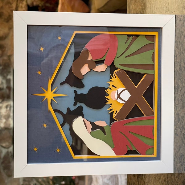 3D NATIVITY Shadow Box - 3D CHRISTMAS Svg - for Cricut - for Silhouette ...