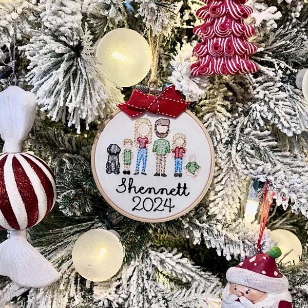 Personalized Family Christmas Ornament - Keepsake Holiday Ornament - Etsy