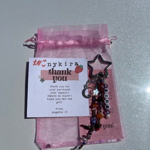 Personalized Keychain // Beaded Keychain // Colorful // Cute // Gift ...