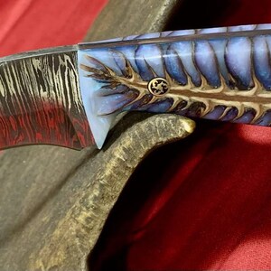 3D Printed Knife Scale Design in Blaze Orange and Lime Green - Etsy