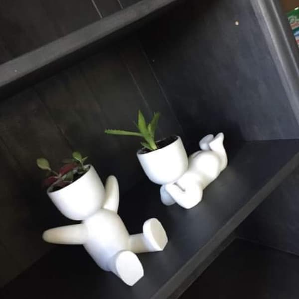 Fat Figure Planter | Planter | Desk Planter | Planter Pot | Gift ...