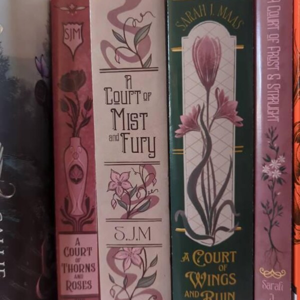 ACOTAR Paperback Vintage Dust Jackets Set, Digital Download, Officially ...