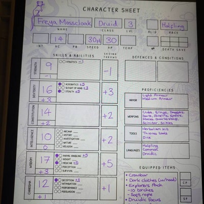 Item Cards for D&D Fillable and Printable Pdf Minimalist Design Print ...