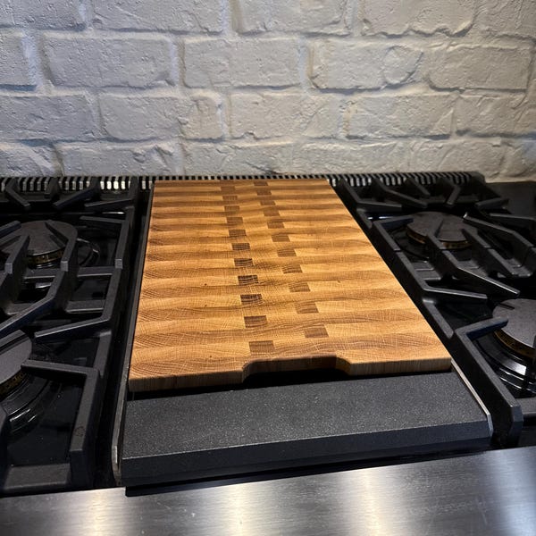 High End Griddle Cover! End Grain White Oak Single Griddle Cover - Etsy