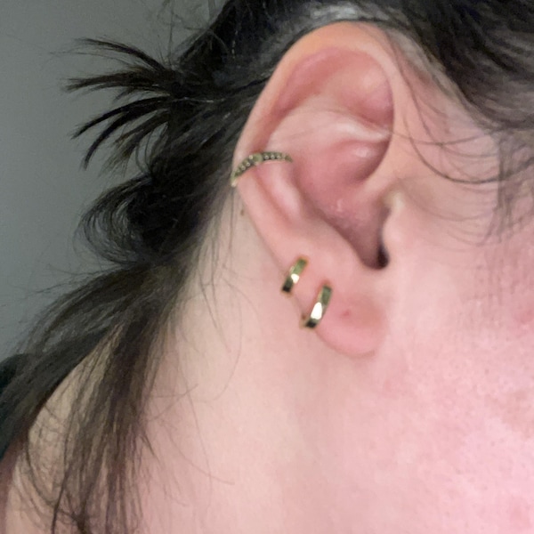 50mm Oversized Elegant Hoops, Oversized Hoop Earrings, Large Gold Hoop ...