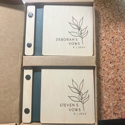 Custom Anniversary Book With Engraved Details - Etsy