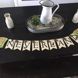 Peter Pan Banner, Neverland Banner, Peter Pan Birthday, Peter Pan Baby ...