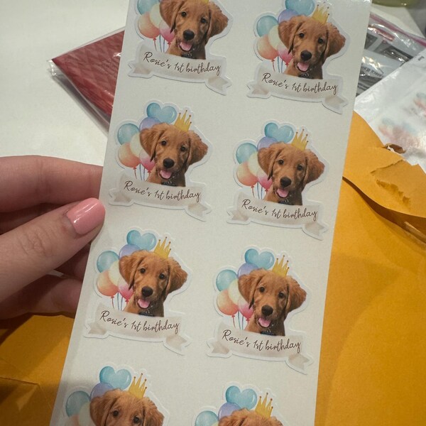 Birthday Sticker｜personalized Birthday Sticker｜custom Kid Birthday ...