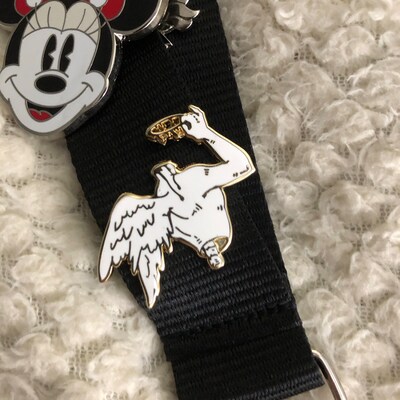 Wizened Seraph Biblically Accurate Angel Pin, Dark Gothic Enamel Pin ...