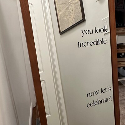 Hey Friends Wedding Decal / Customizable Design Names Mirror Window ...