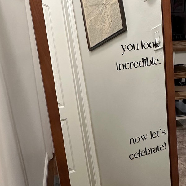 Hey Friends Wedding Decal / Customizable Design Names Mirror Sign Decal ...