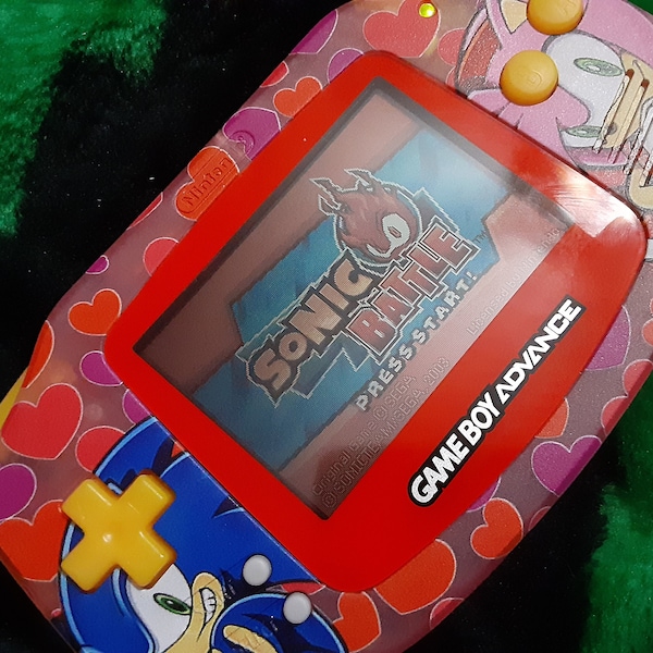 Sonic and Amy Custom Nintendo Gameboy Advance Shell Housing Gba - Etsy