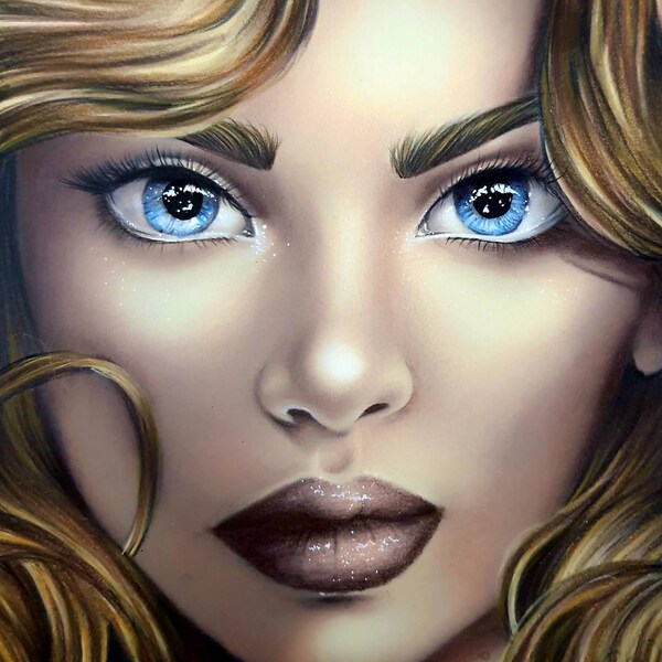 Gaze - Printable Digital Coloring Page - Etsy